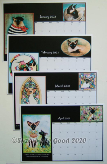 Siamese Cat Calendars 2021