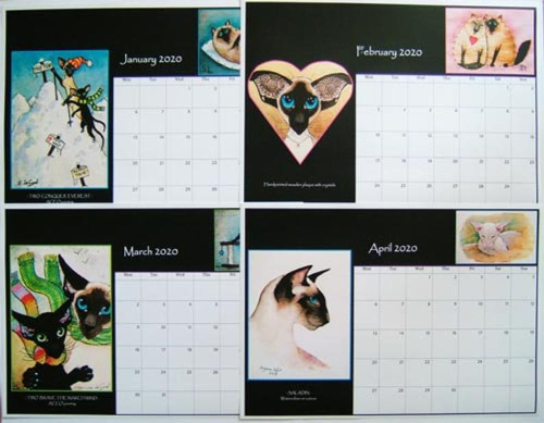 Siamese Cat Calendars 2020